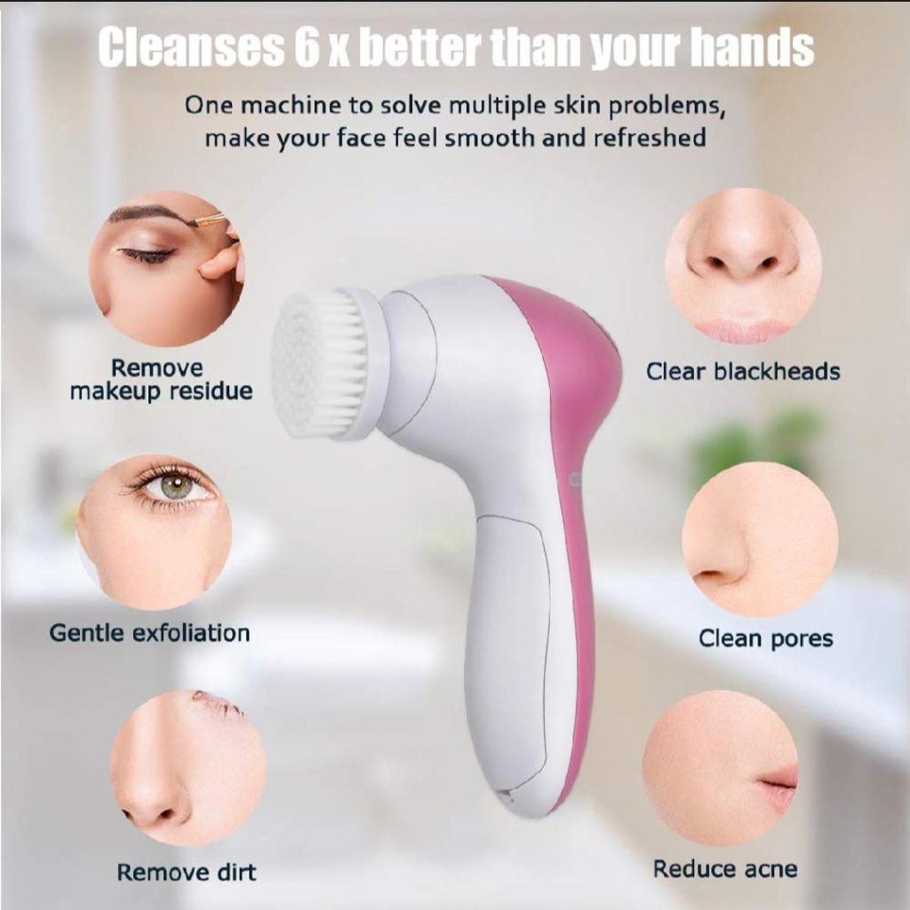 5 in 1 Facial Electric Cleanser and Massager for Removing Blackheads ...