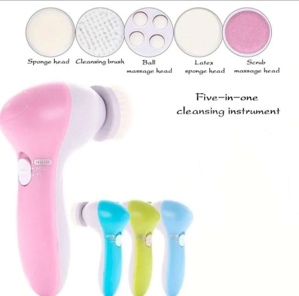 5 in 1 Facial Electric Cleanser and Massager for Removing Blackheads ...